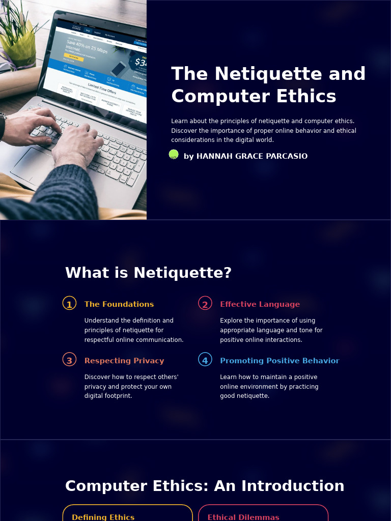 The-Netiquette-and-Computer-Ethics | PDF