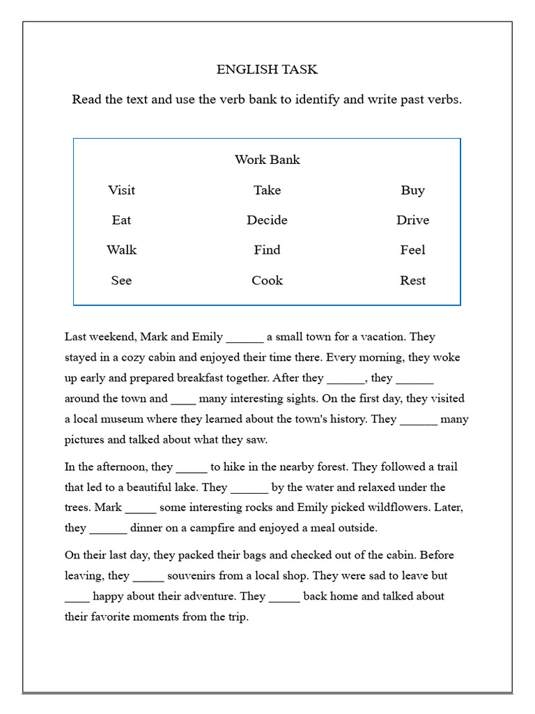 English Task | PDF
