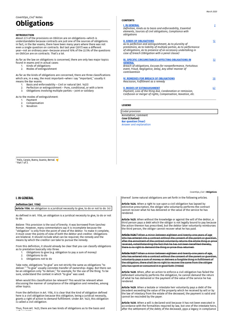 CovertOps - Civ2 Part 1 - OBLIGATIONS 2 | PDF