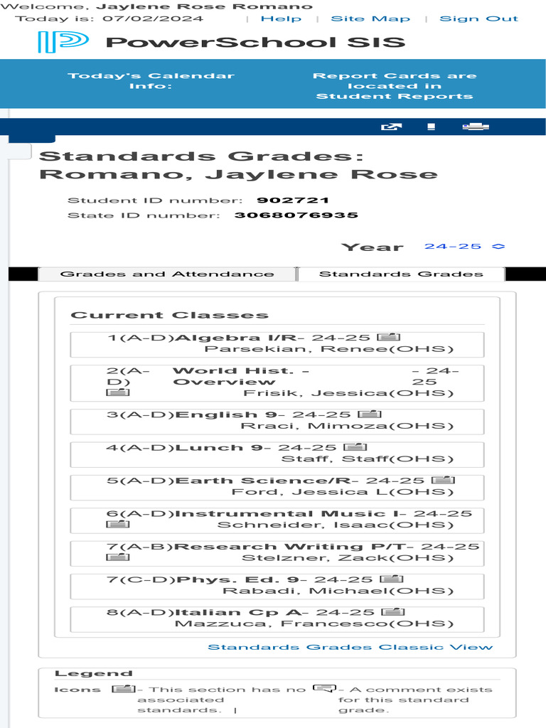 Standards Grades | PDF
