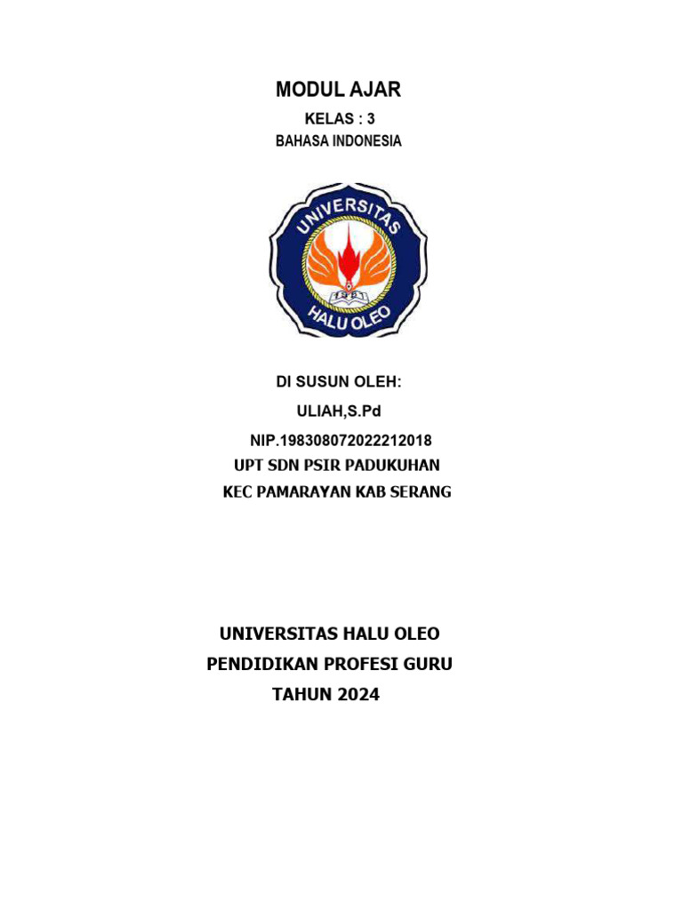 Modul Ajar - Uliah - A3s524028 | PDF