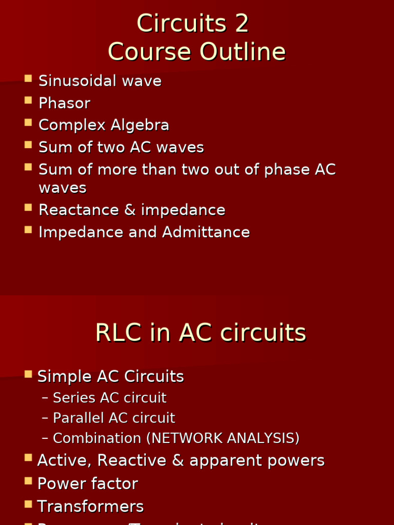 AC Circuit Intro | PDF