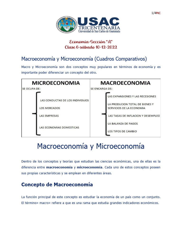 macro y micro economía | PDF