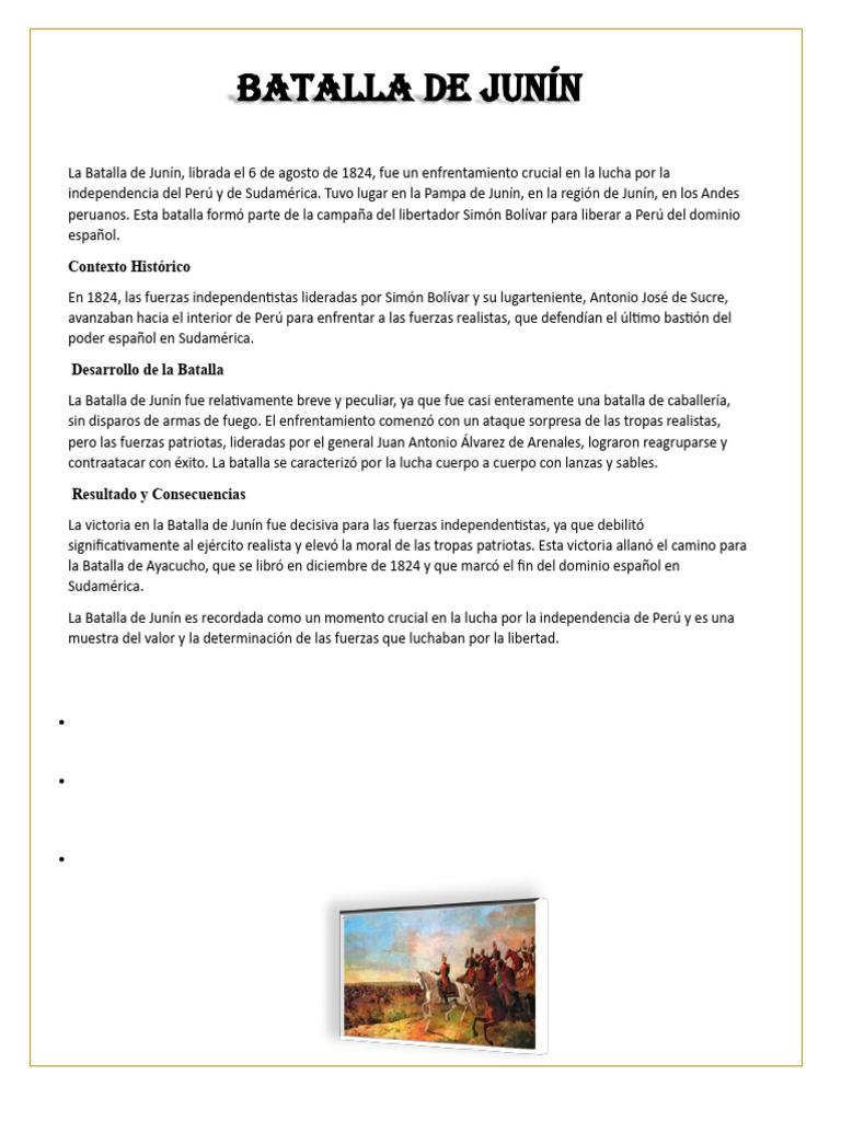 Batalla de Junín | PDF