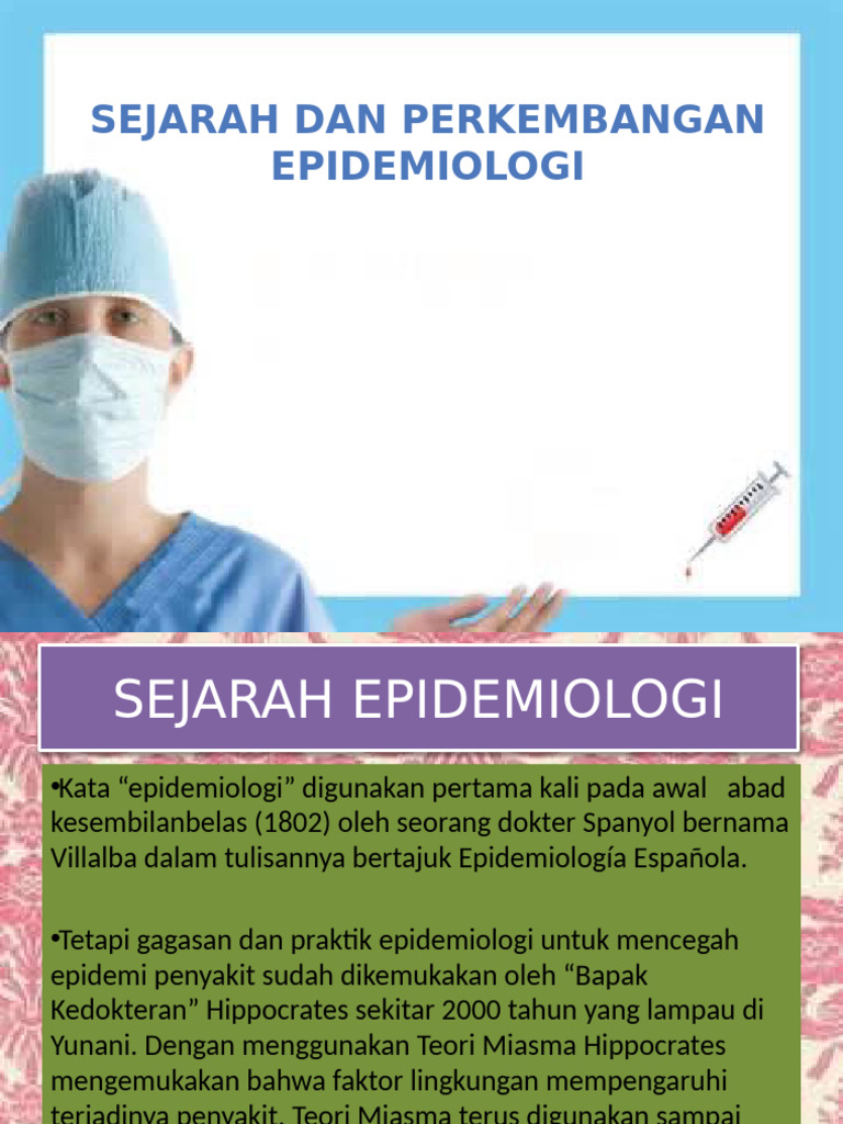 1b Sejarah Perkembangan Epid | PDF