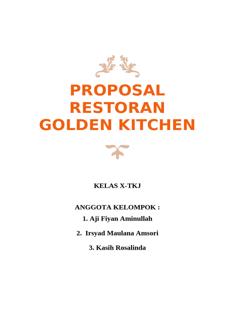 Proposal Golden Kitchen - 04-09-2024 | PDF