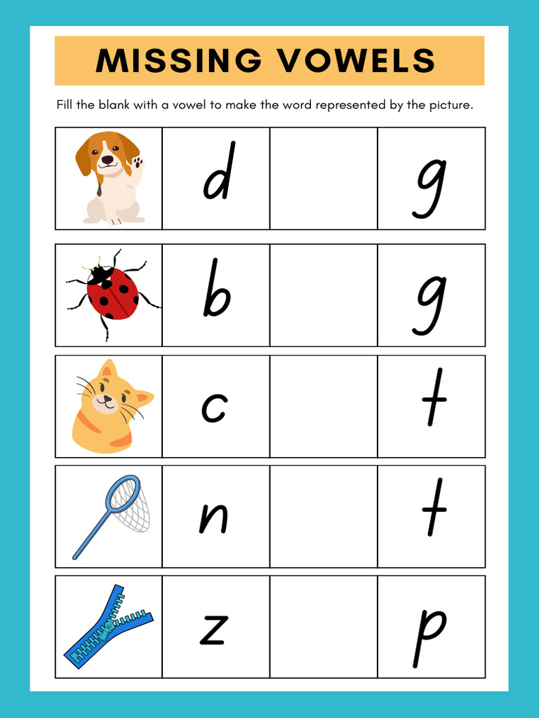 Vowel Worksheet - 20240918 - 144124 - 0000 | PDF