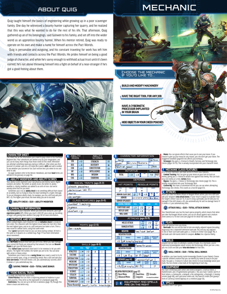 Pregen Mechanic | PDF