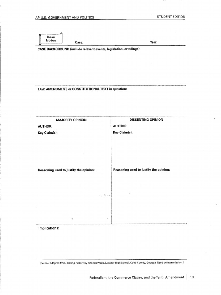 SCOTUS Info Sheet, Blank (1) | PDF