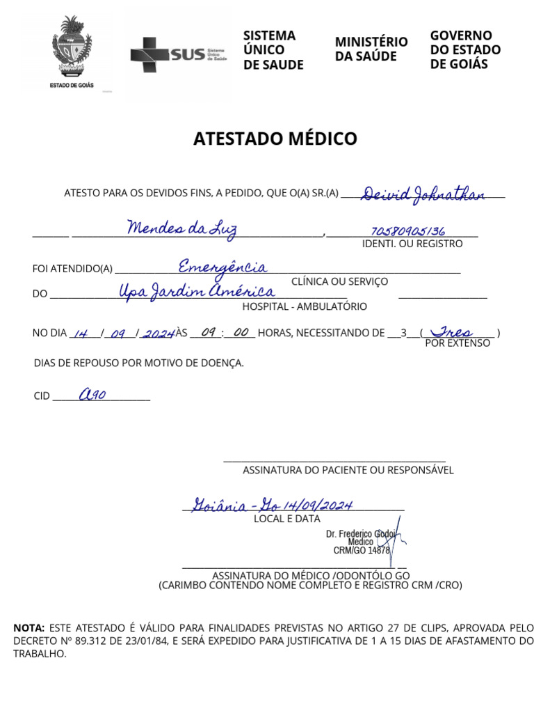 Atestado 1 PDF | PDF