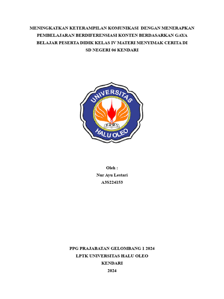 Uts PB - Nur Ayu Lestari | PDF