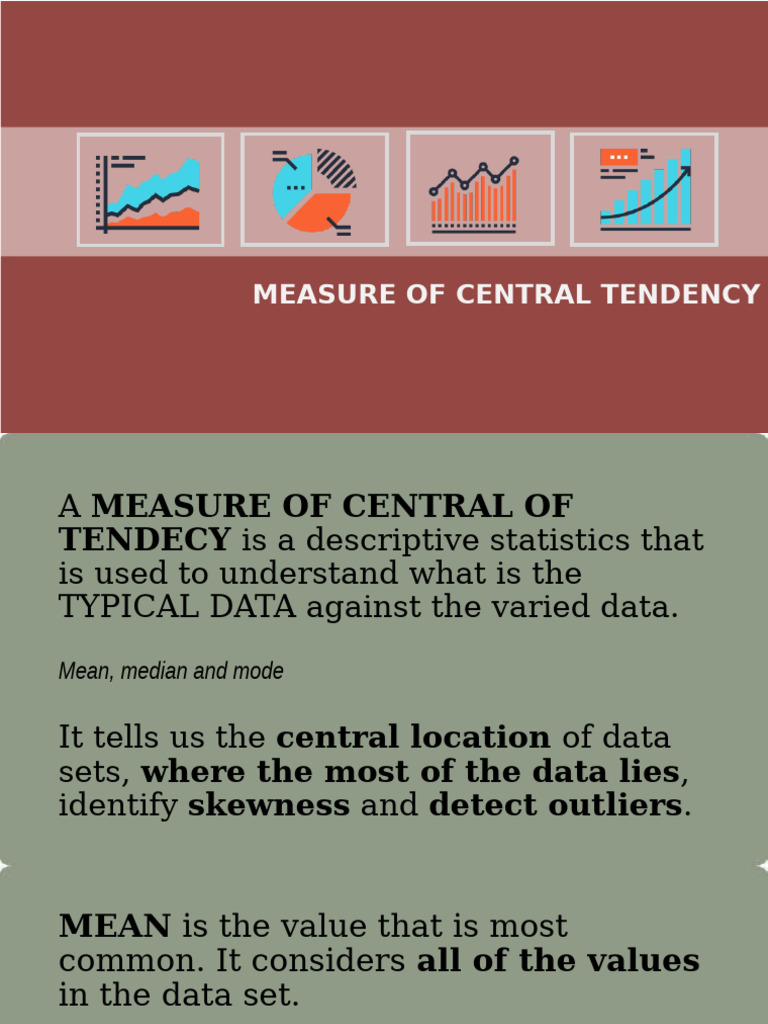 Stats - Measures of Central Tendency and Spread | PDF