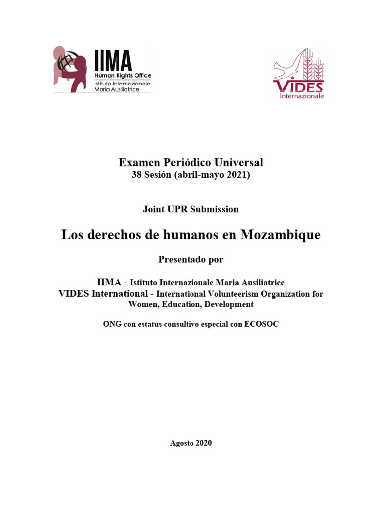 Informe DDHH Mozambique | PDF