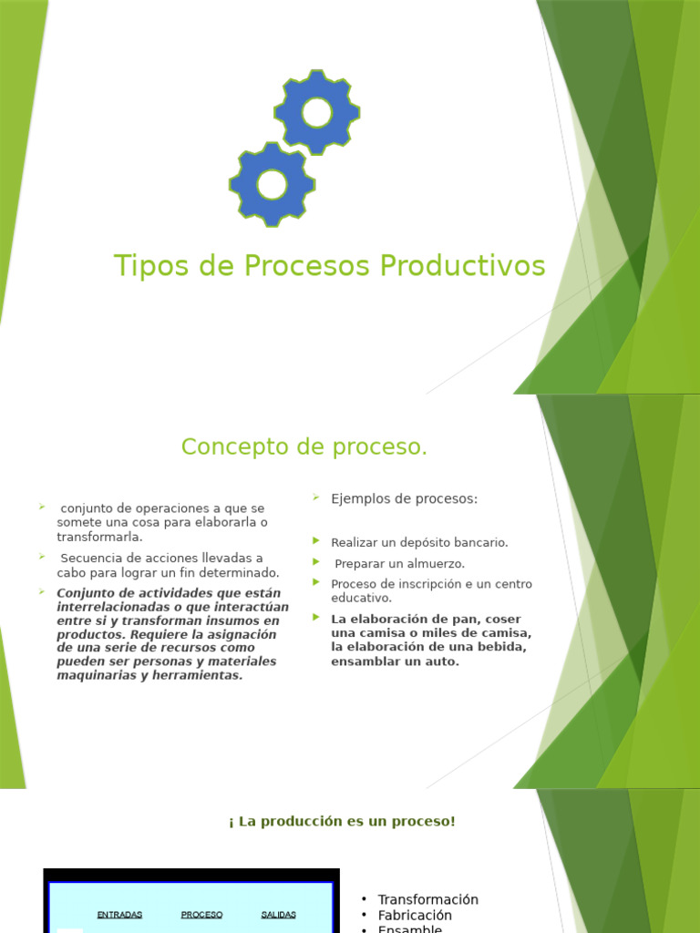 Tipos de Proceso Productivos | PDF