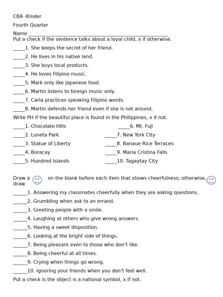 CBA - Fourth QTR | PDF
