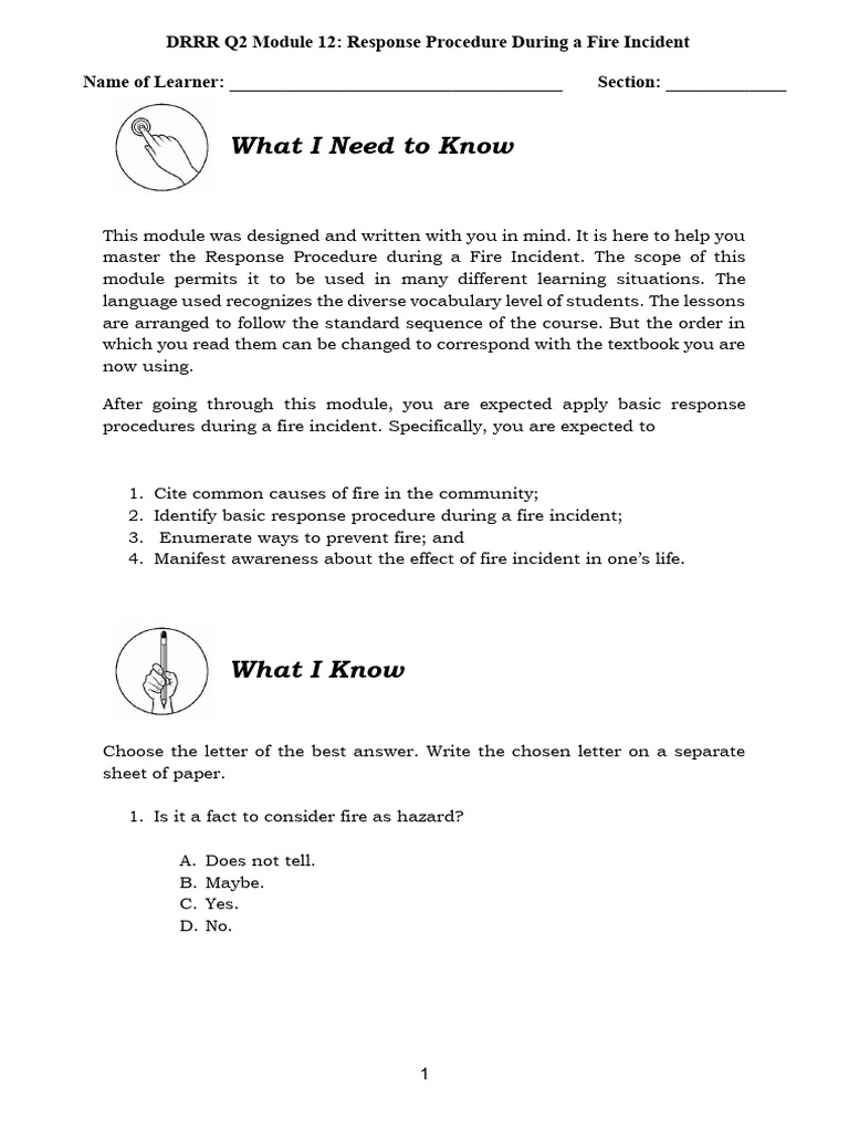 DRRR Module-12 | PDF