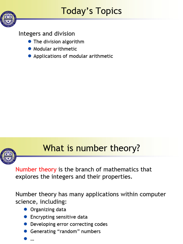 Introduction to Number Theory | PDF | Number Theory | Arithmetic
