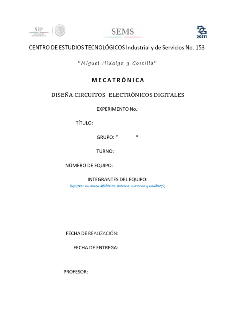 7 Car-Tula Reporte Practicas ECEA 2 | PDF