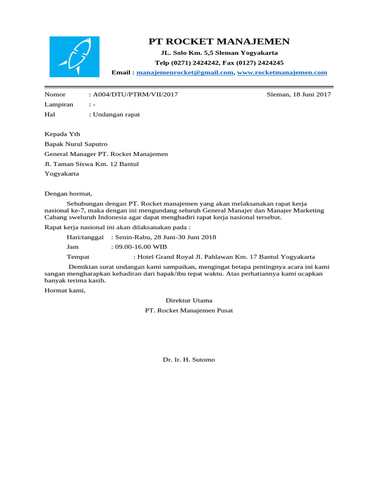 PT ROCKET MANAJEMEN ZAHRA CLARANI R. | PDF