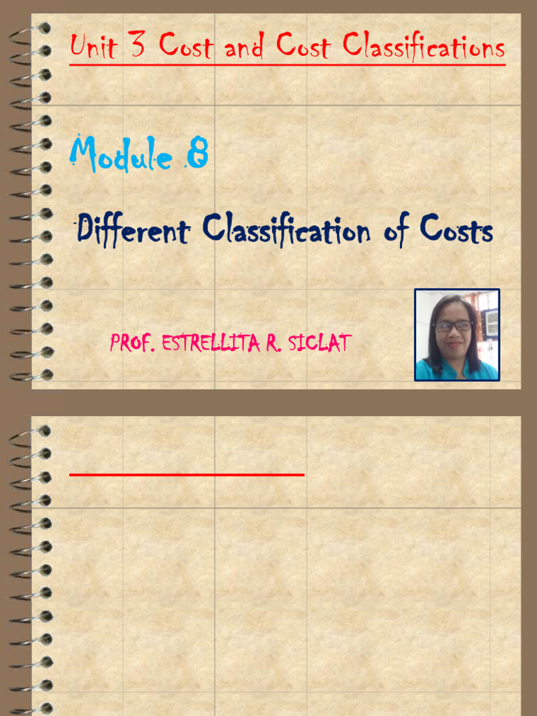 Module-8-Cost-Classifications | PDF Module-8-Cost-Classifications | PDF