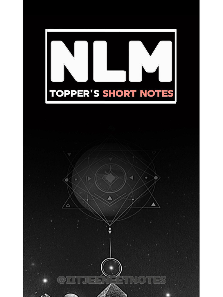 Newton's Laws of Motion Handwritten Notes by Top Faculties | PDF