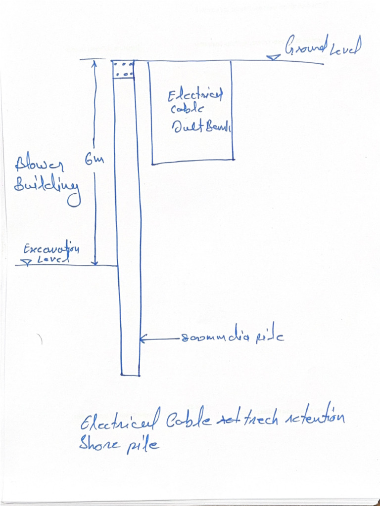 Cable Trench Shore Pile Section | PDF