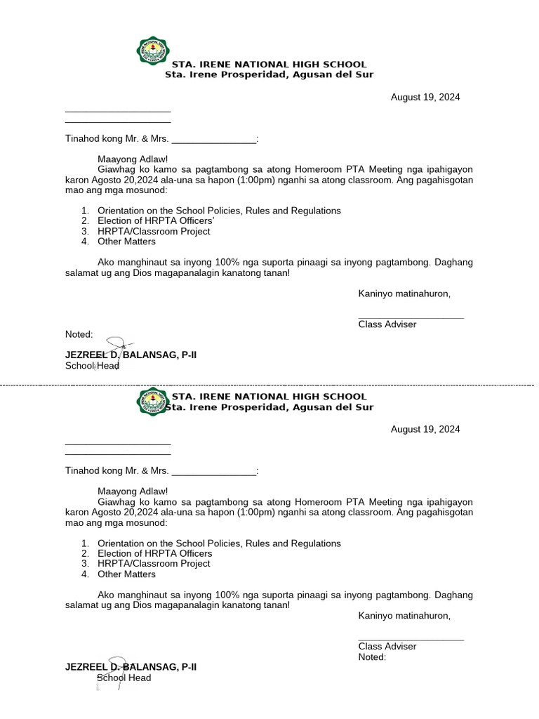 HRPTA-Meeting-Letter | PDF