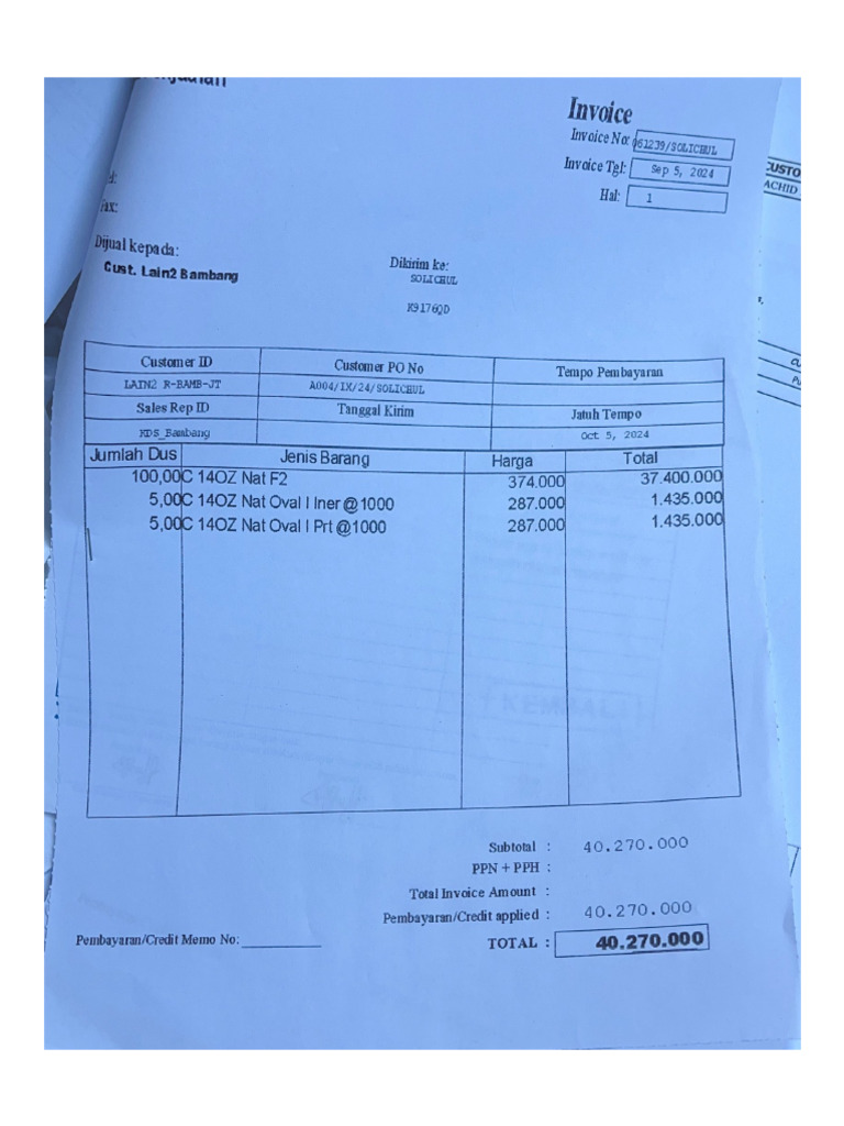 Invoice No | PDF