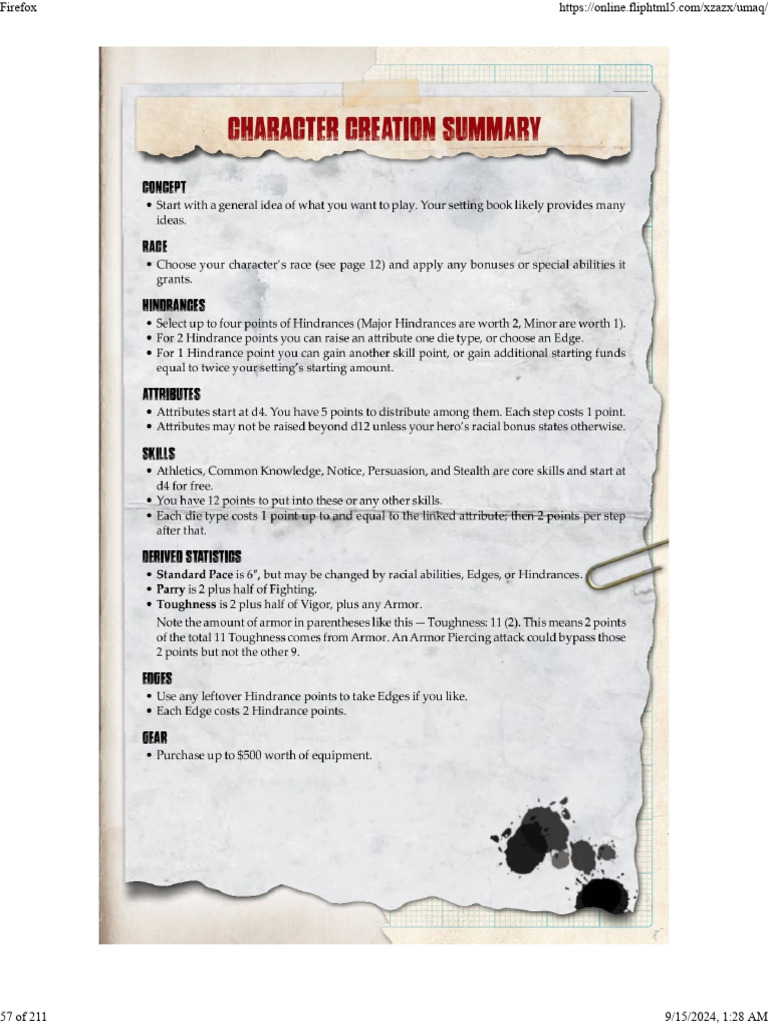 Character creation | PDF