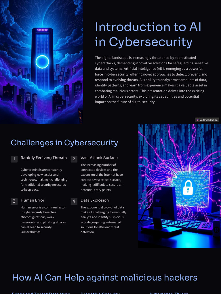 Introduction To AI in Cybersecurity | PDF