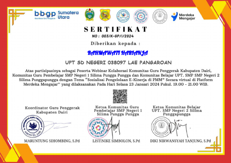 Sertifikat Webinar | PDF