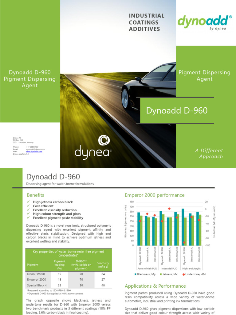 Dynoadd D-960 Leaflet v1.2 02032020 | PDF