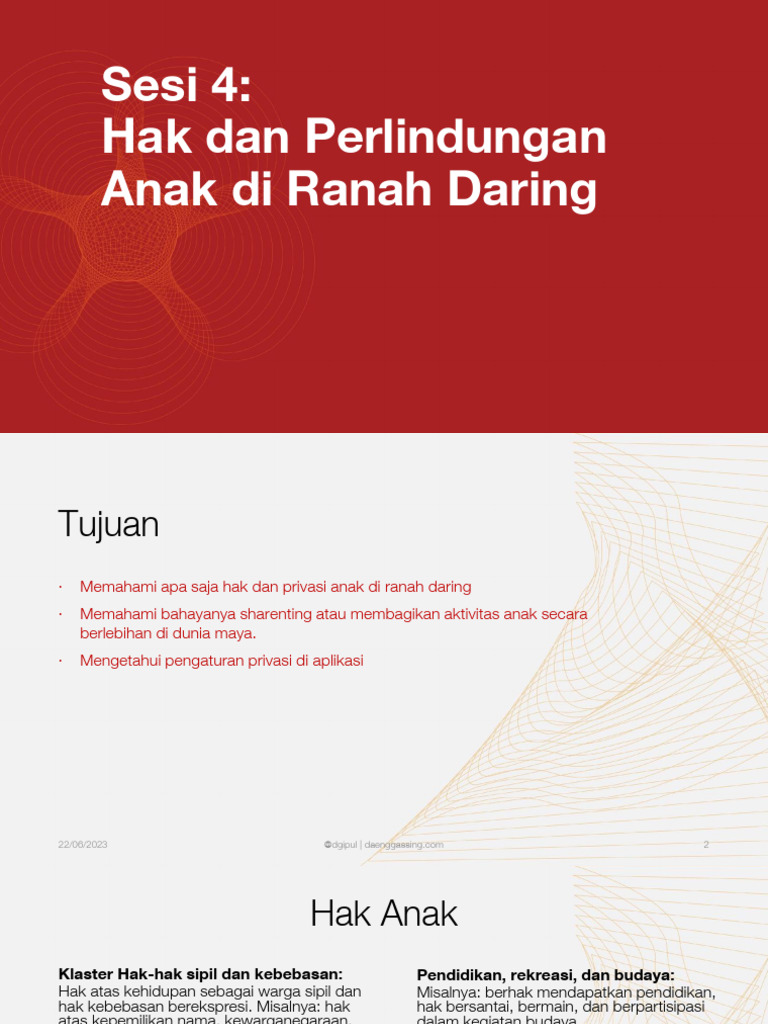 SESI 4. Hak Dan Pengasuhan Anak Di Ranah Digital | PDF