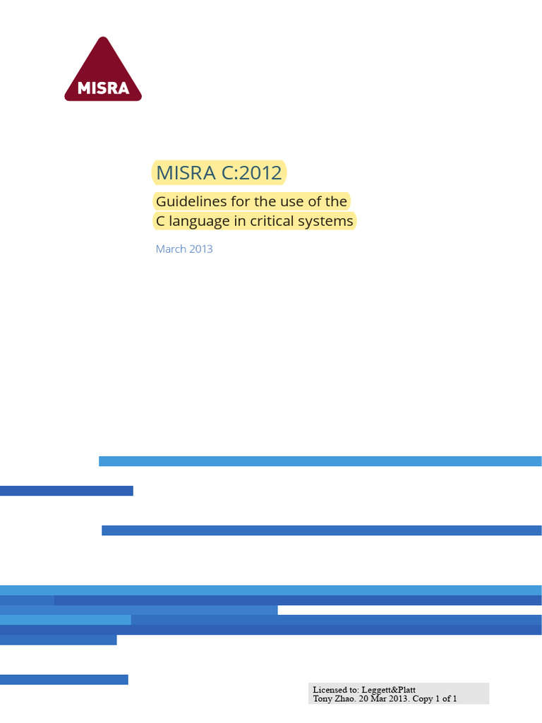 MISRA-C-2012 EN Edited | PDF | C (Programming Language) | Compiler