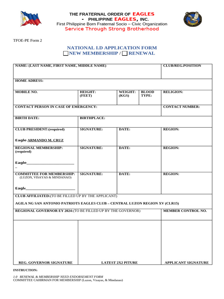 Tfoe Pe Id 2024 Soft Copy Asapec Kuya Sonny | PDF