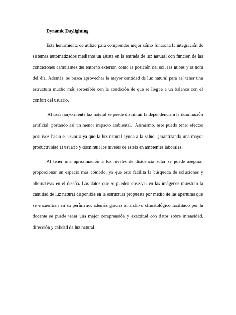 Dynamic Daylighting | PDF