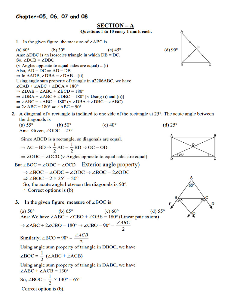 9 PT2 Geometry 2 Answers | PDF