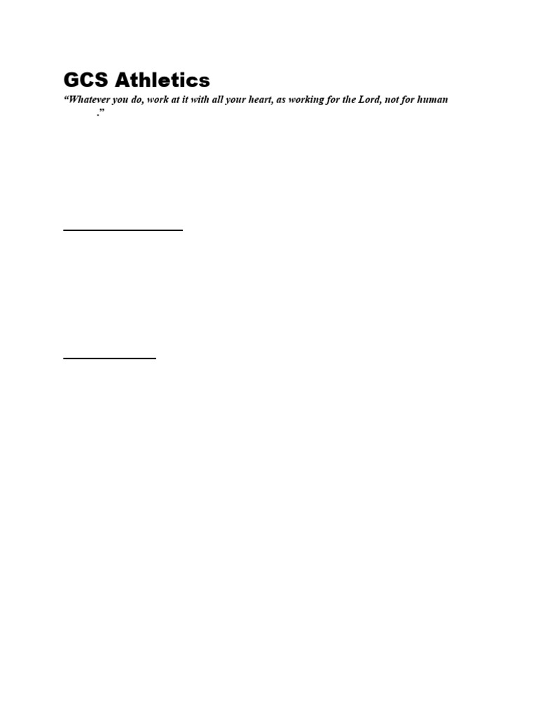 Athletic Handbook 2021 | PDF