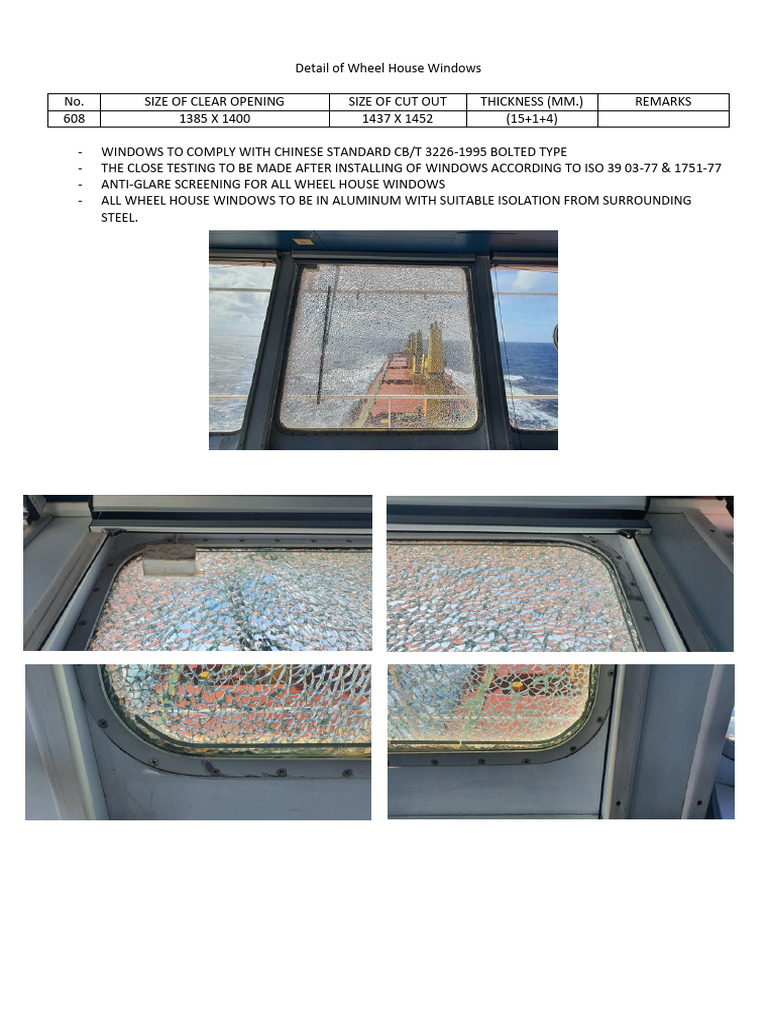Marine Window Specifications | PDF