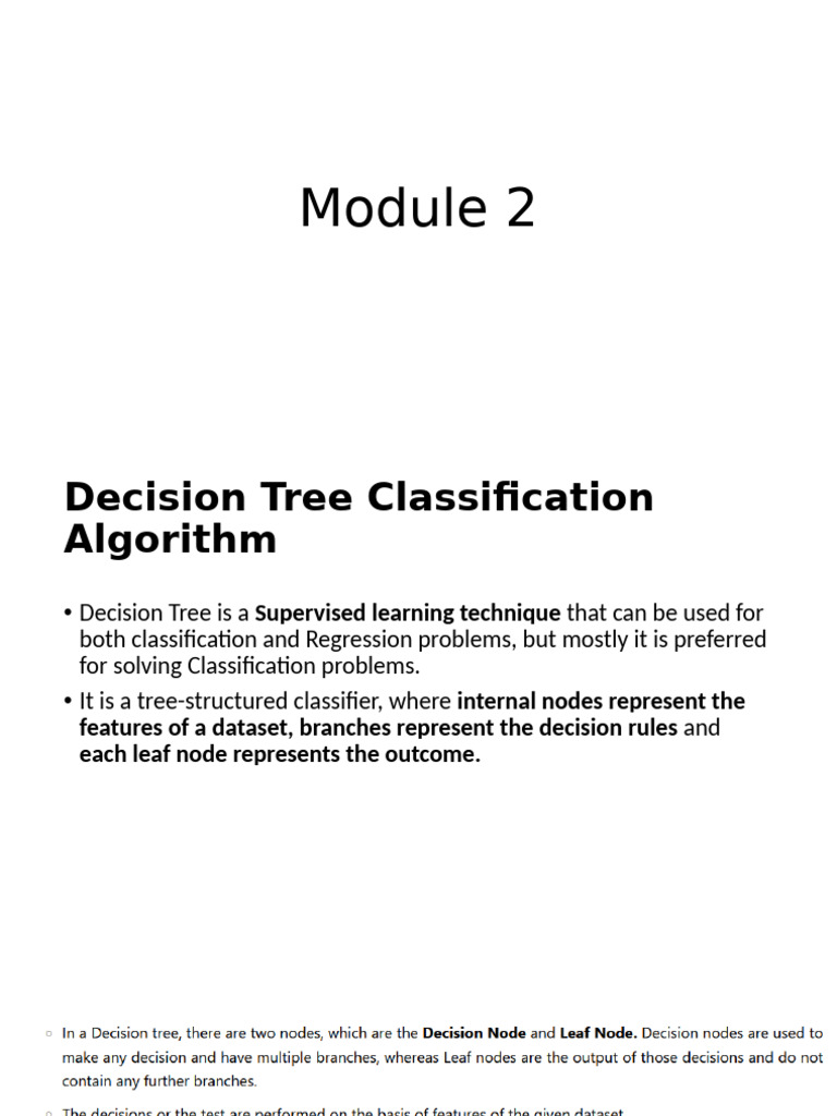 MLT - Module 2 | PDF