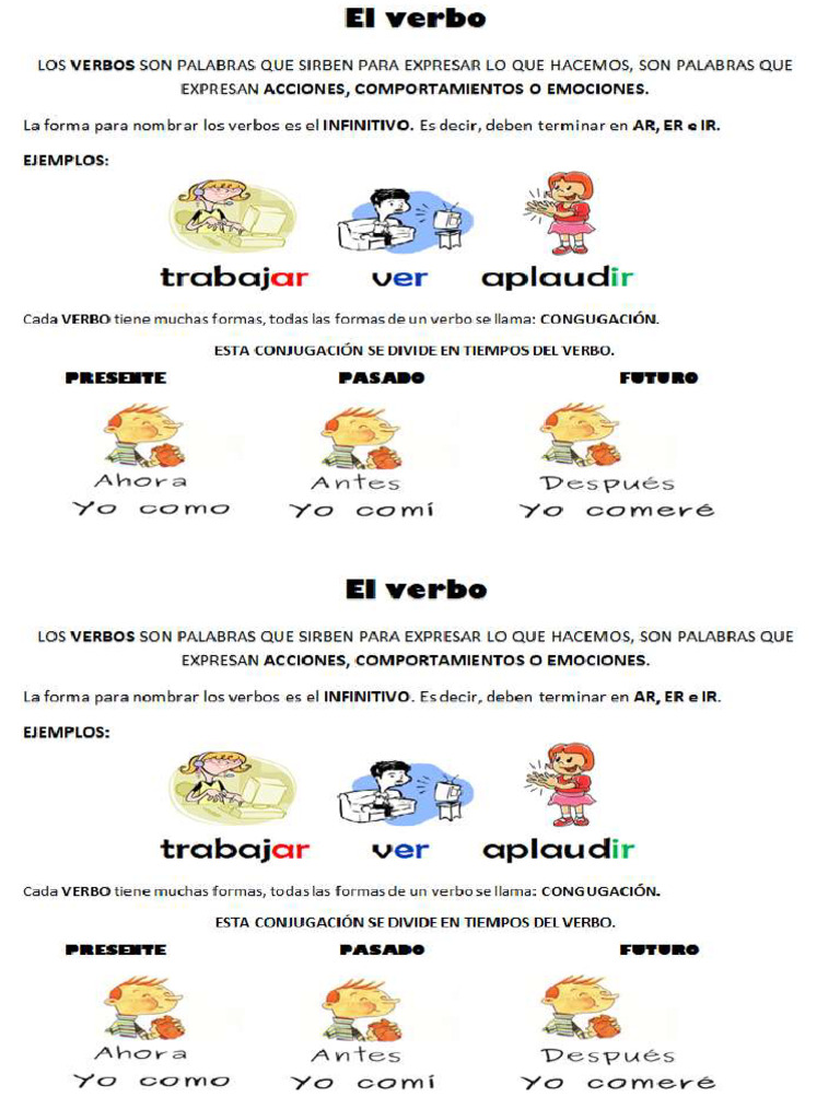 El Verbo Fichas | PDF