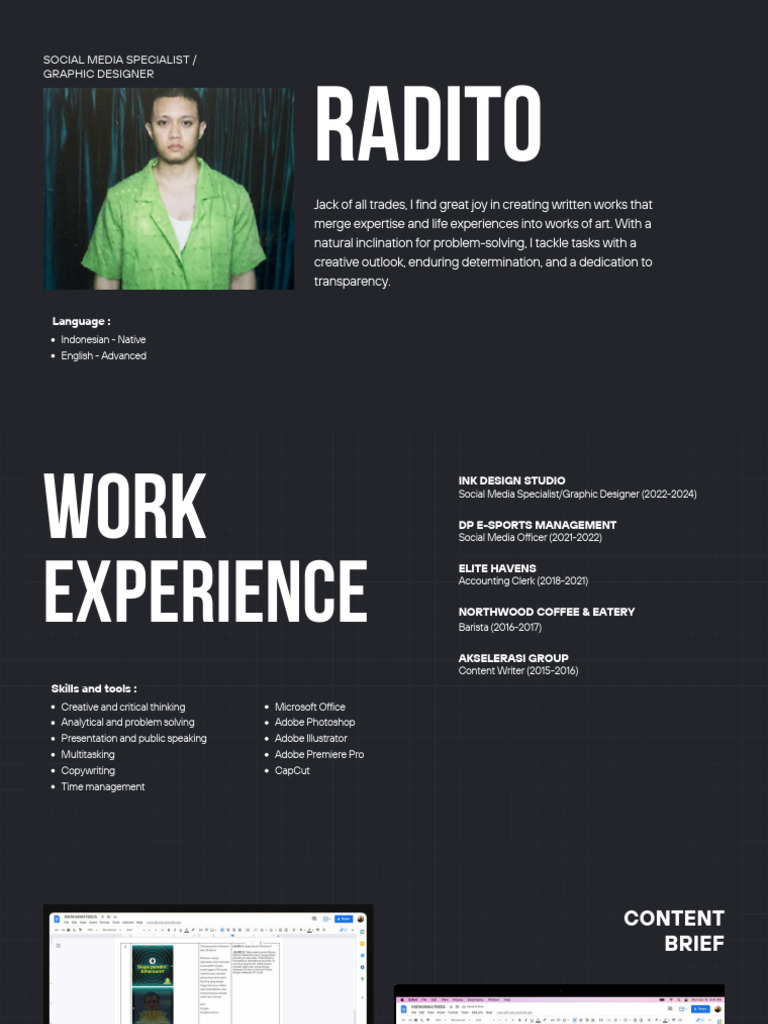 Portofolio Radito | PDF