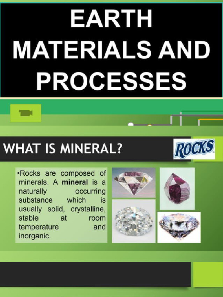 Earth Materials and Processes | PDF
