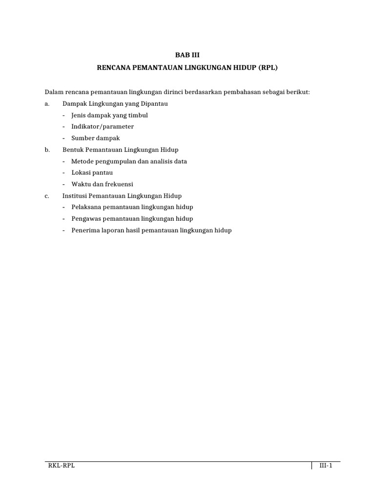 Bab III RPL Rofi Dtph1 Air Laut | PDF