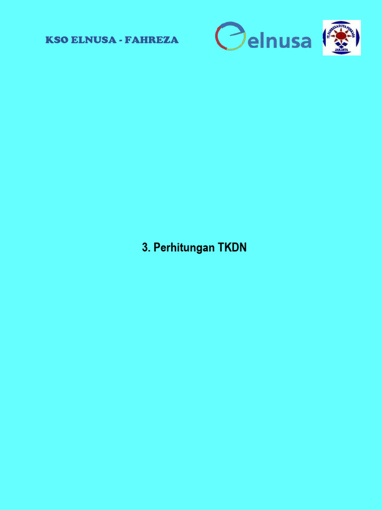 3. Perhitungan TKDN | PDF
