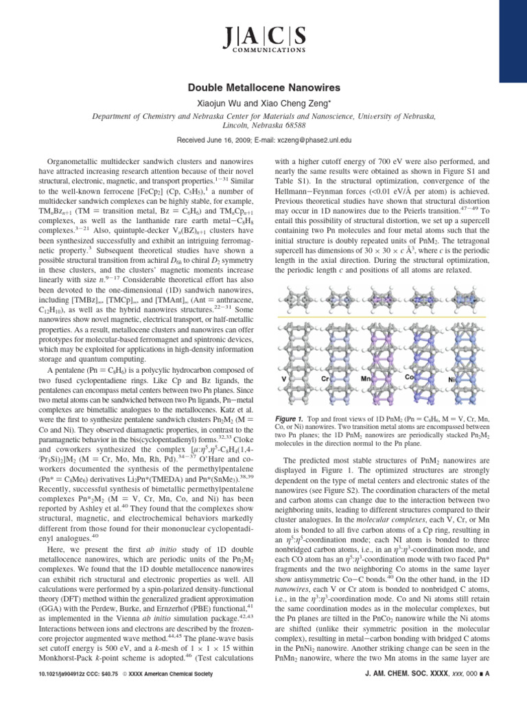 Ja904912z-Double Metallocene Nanowires | PDF