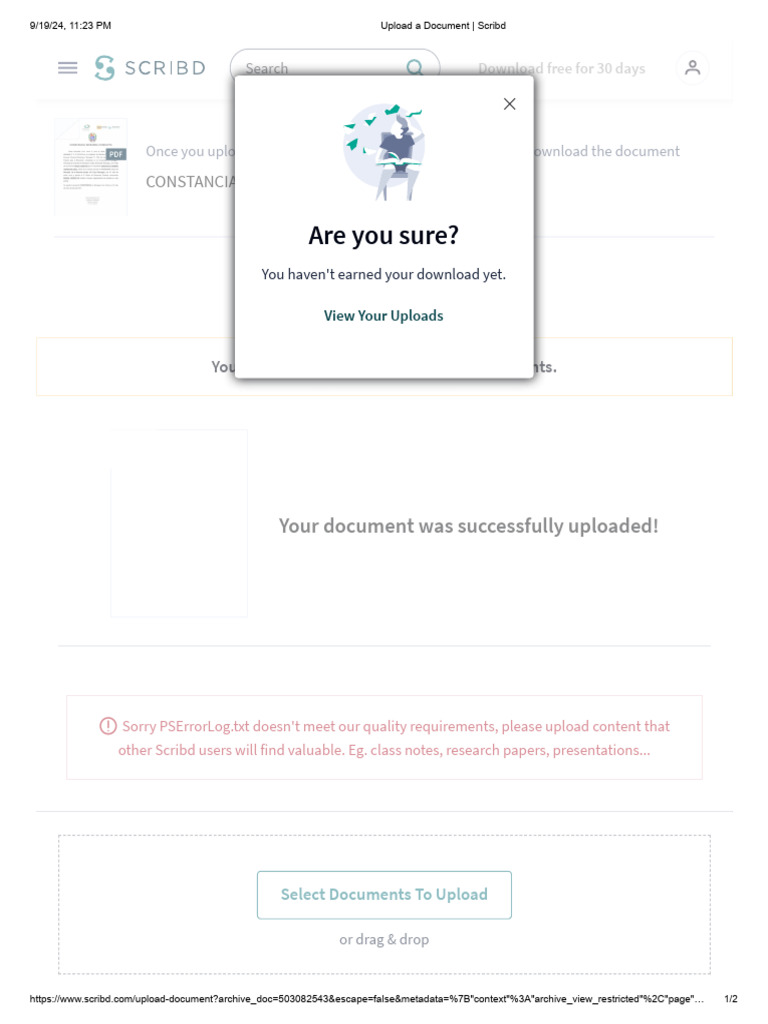 Upload A Document - Scribd | PDF