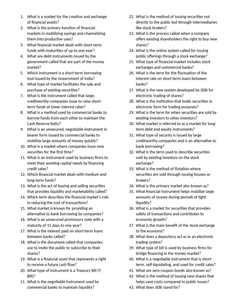 Questionnaire FM | PDF