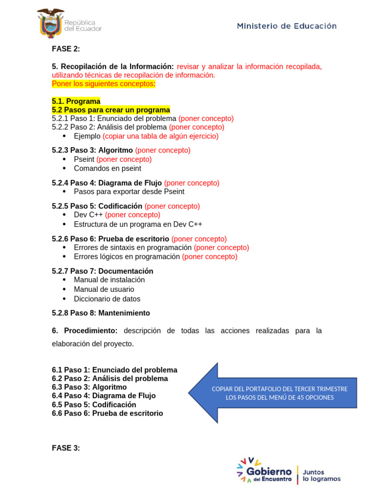 FASE 2 y FASE 3 | PDF