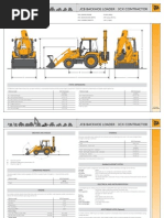 JCB 3DX Specifications Sheet | PDF | Loader (Equipment) | Transmission (Mechanics)